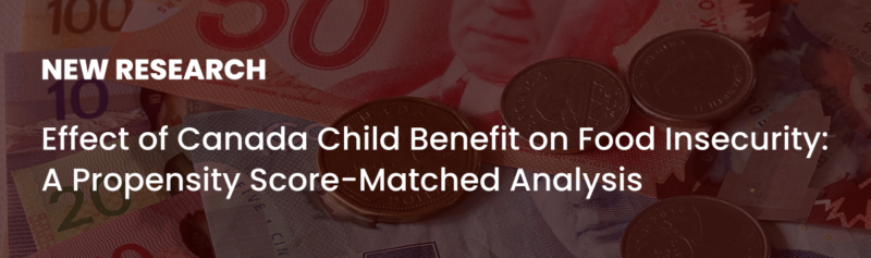 A more generous Canada Child Benefit for low-income families would reduce their probability of ...